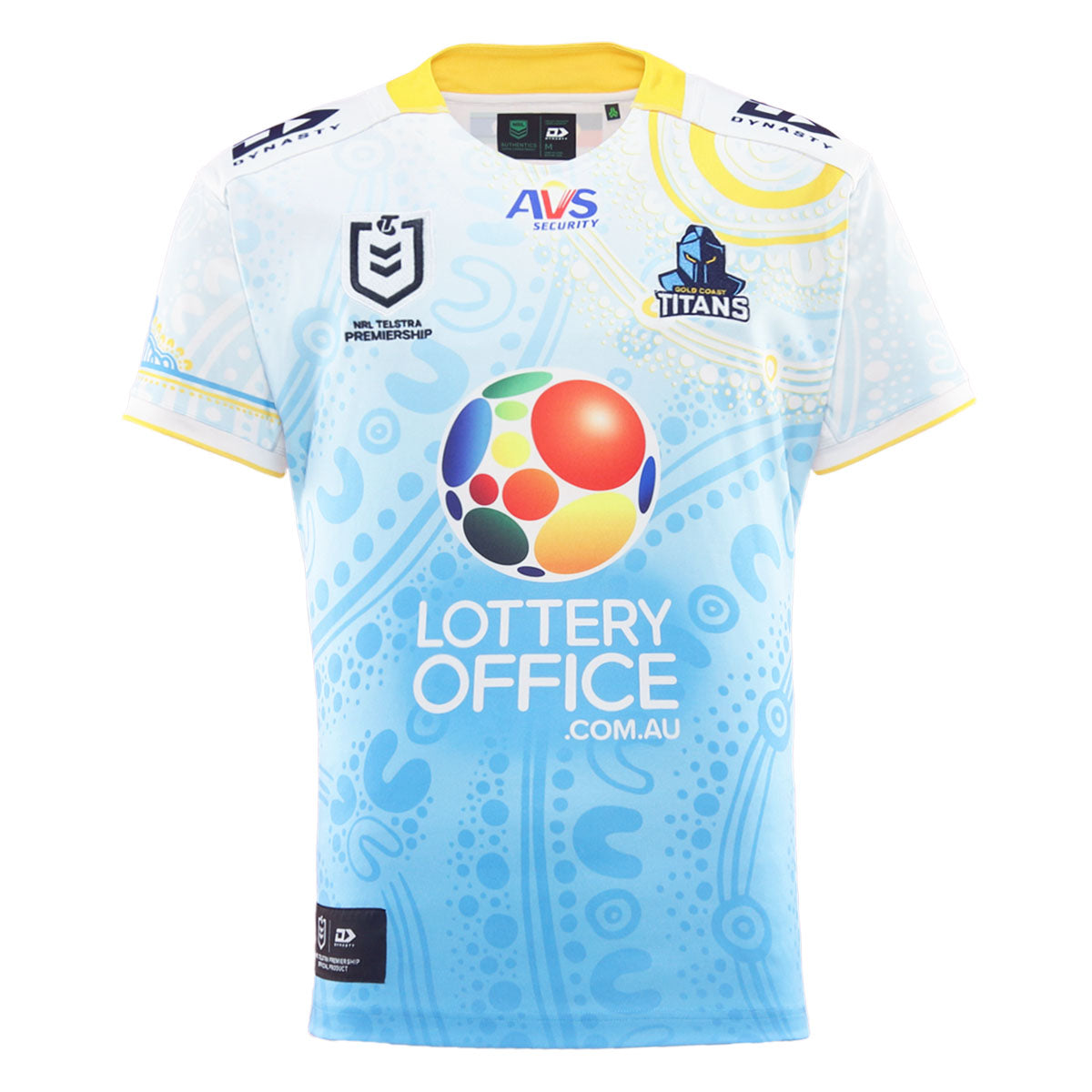 2025 Gold Coast Titans Mens Replica Indigenous Jersey - White
